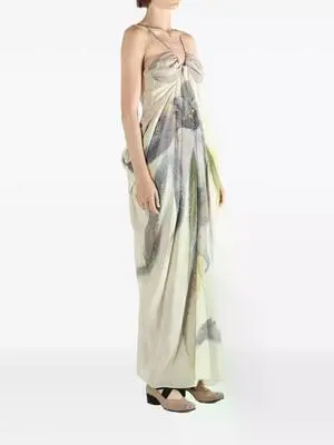 YANGKEHAN Sleeveless Maxi Dress With Rear-zip