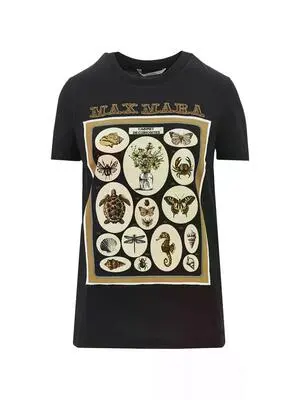 Max Mara Graphic Print T-shirt - Black