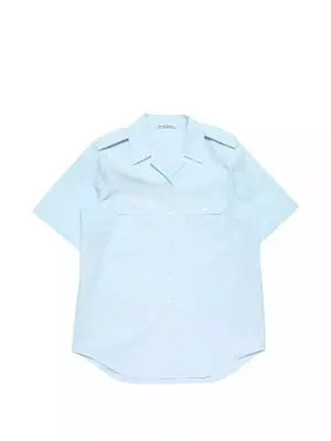 Acne Studios Cotton Poplin Button-up Shirt With Patch Pockets