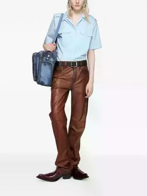 Acne Studios Cotton Poplin Button-up Shirt With Patch Pockets