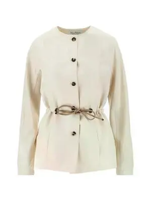 Max Mara Button Drawstring Jacket