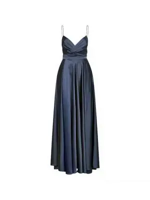 BLANCA VITA Draped V-neck Dress