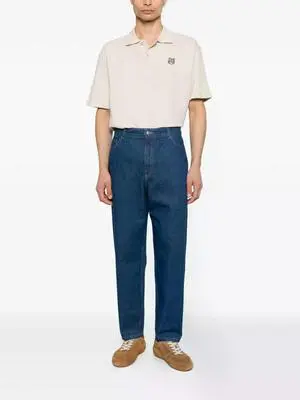 Maison Kitsuné Fox-embroidered Polo Shirt