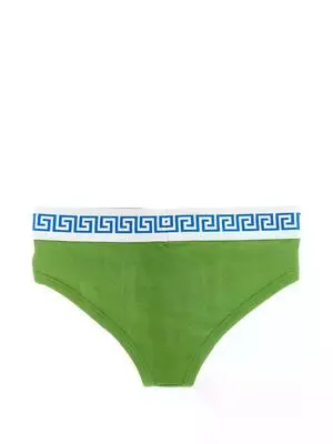 Versace Medusa Ribbed Briefs - Green