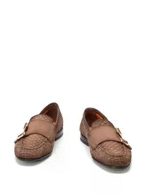 Santoni Double-buckle Loafers