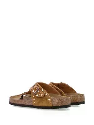 BIRKENSTOCK Gizeh Rivet Sandals - Brown