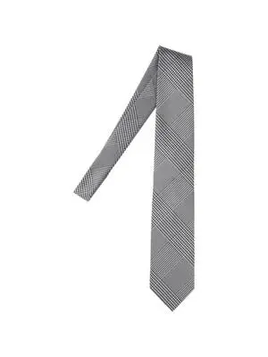 TOM FORD Houndstooth Neck Tie - Grey