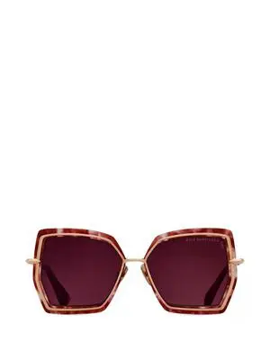 Dita Geometric Sunglasses - Red