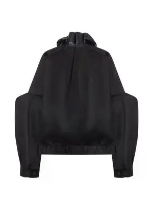 Sacai Zip Cropped Jacket - Black