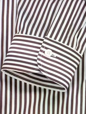 TOM FORD Striped Shirt - Brown