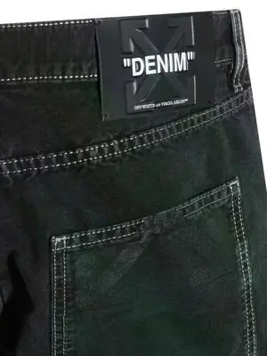 Off-White Logo Patch Denim Trousers