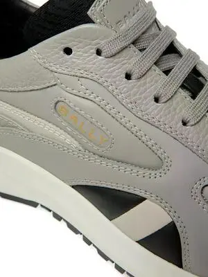 Bally Panelled Leather Lace-up Sneakers