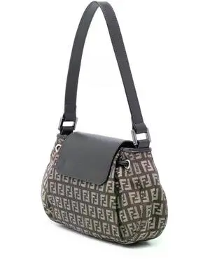 Fendi Zucchino Canvas Drawstring Shoulder Bag