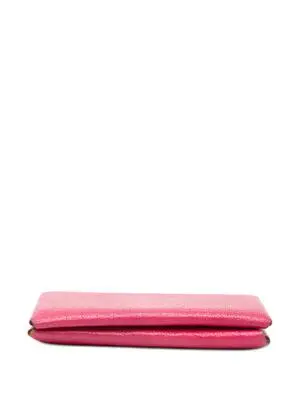 Hermès 2009 Chevre Mysore Calvi Card Holder - Pink