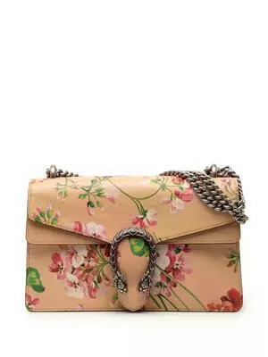 Gucci Leather Blooms Dionysus Shoulder Bag - Orange