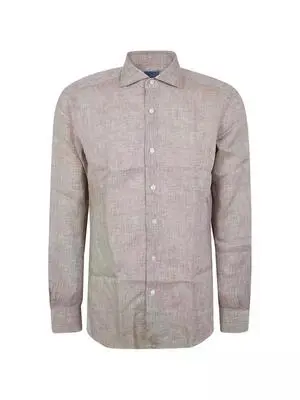 BARBA NAPOLI Linen Shirt - Neutrals