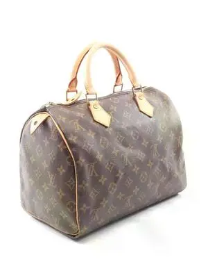 LOUIS VUITTON 2005 Monogram Speedy 30 Boston Bag - Brown