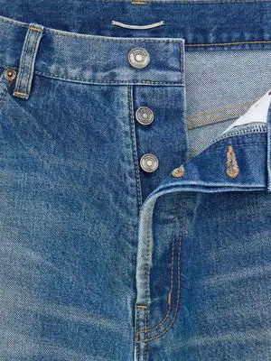 Saint Laurent Buttoned Cotton Jeans