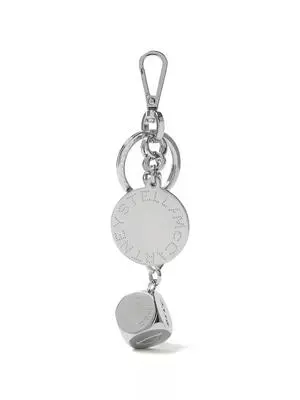 Stella McCartney Dice-detail Keyring - Silver
