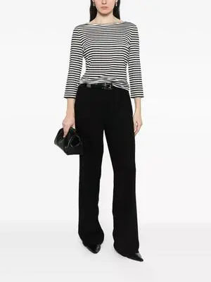 Marella Striped Three-quarter Sleeve Top