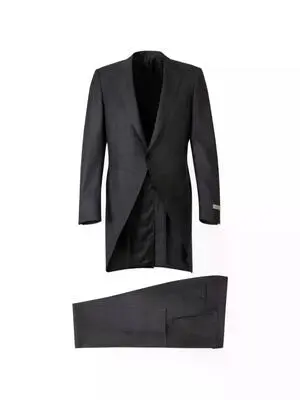 Canali Logo-detail Suit - Grey