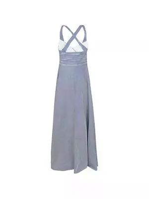Ralph Lauren Striped Maxi Dress - Blue
