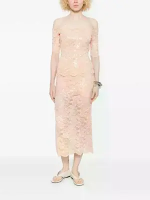 Rabanne Lace-embellished Off-the-shoulder Top