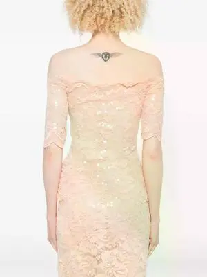 Rabanne Lace-embellished Off-the-shoulder Top
