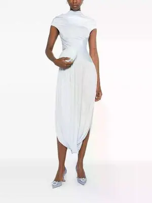 SELF-PORTRAIT Pleated Midi Dress