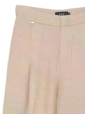 FAY Pleated Wide-leg Trousers