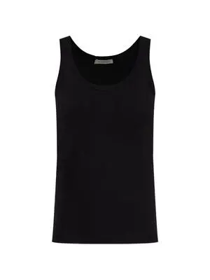 BY MALENE BIRGER Logo-embroidered Tank Top - Black
