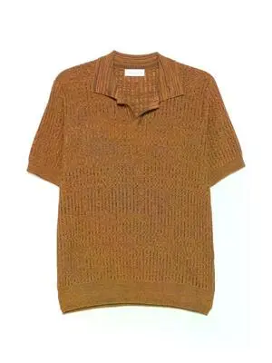 ROBERTO COLLINA Knitted T-shirt - Brown