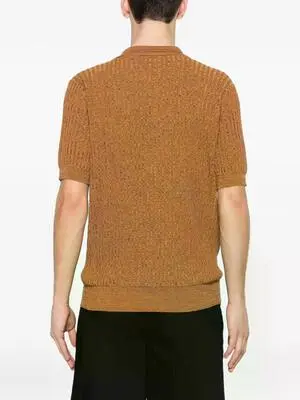 ROBERTO COLLINA Knitted T-shirt - Brown
