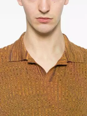 ROBERTO COLLINA Knitted T-shirt - Brown