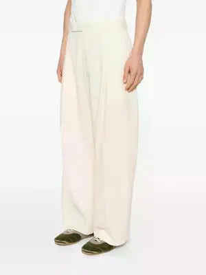 Studio Nicholson Pleated Straight Leg Cropped Trousers
