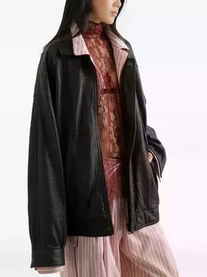 Dolce & Gabbana Zip-fastening Leather Jacket