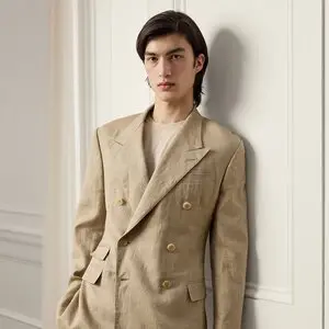 Ralph Lauren Glenn Hand-tailored Double-breasted Suit Jacket