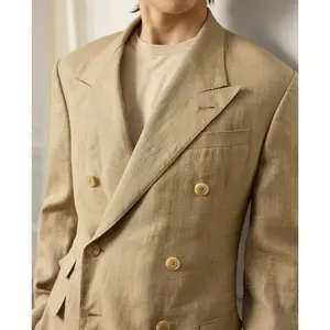 Ralph Lauren Glenn Hand-tailored Double-breasted Suit Jacket