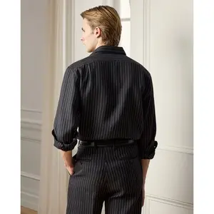 Ralph Lauren Pinstripe Wool-linen Shirt