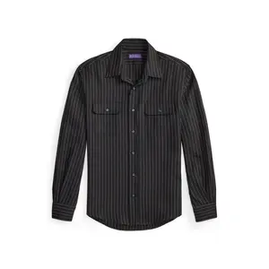 Ralph Lauren Pinstripe Wool-linen Shirt
