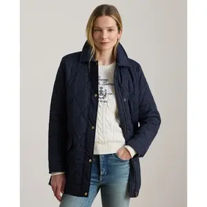 Ralph Lauren Denim Trim Quilted Barn Jacket