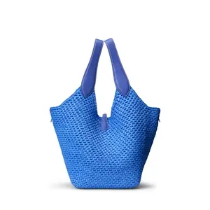 Ralph Lauren Polo Play Big Pony Faux-raffia Tote - Jellyfish