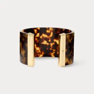 Ralph Lauren Gold-plated Tortoiseshell Cuff Bracelet - Gold / Tort