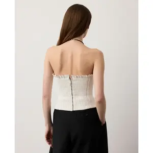 Ralph Lauren Fisher Lambskin Bustier