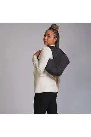 TIRADIA CORK Shoulder Bag - Black