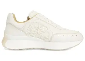 Alexander McQueen Sprint Runner Embroidered - Vanilla