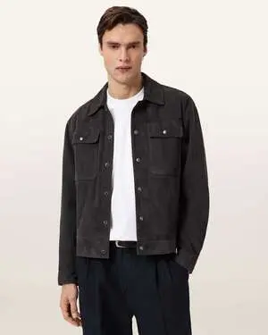 ALLSAINTS Shelton Leather Jacket - Black