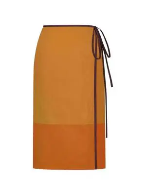 Saint Laurent Tie Detailed Skirts