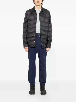 Moncler Logo-embroidered Trousers - Blue