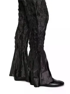 GONGDID DESIGN Ruffled Hem Trousers